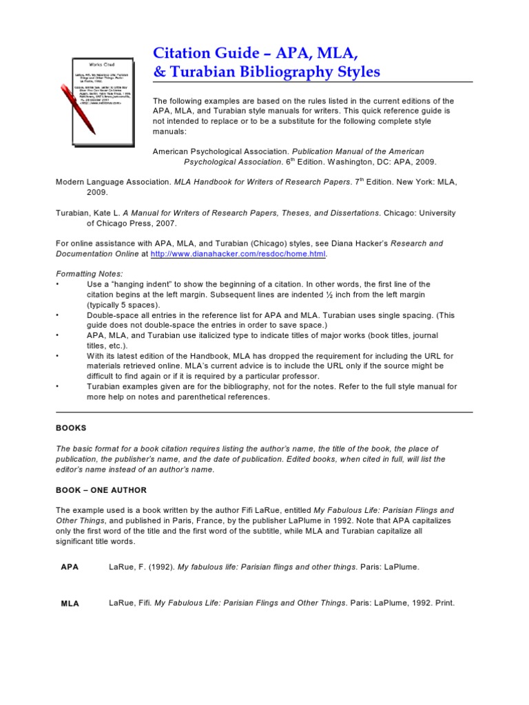 APA Format Guide Book | PDF