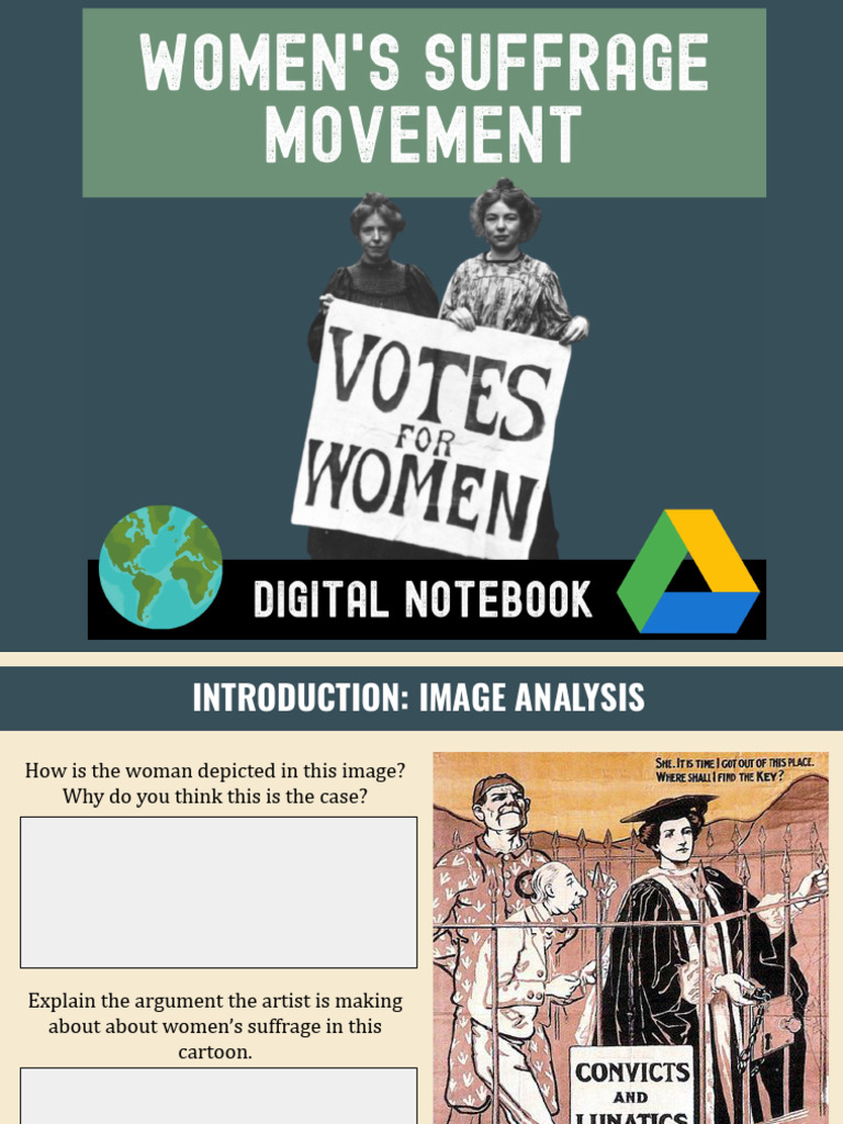 Women's Suffrage Digital Notebook | PDF | Suffragette | Political Law