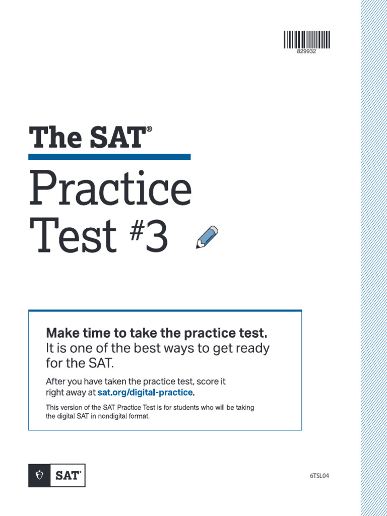 The SAT® Practice Test #3 - Sat-Practice-Test-3-Digital | PDF | Elinor ...