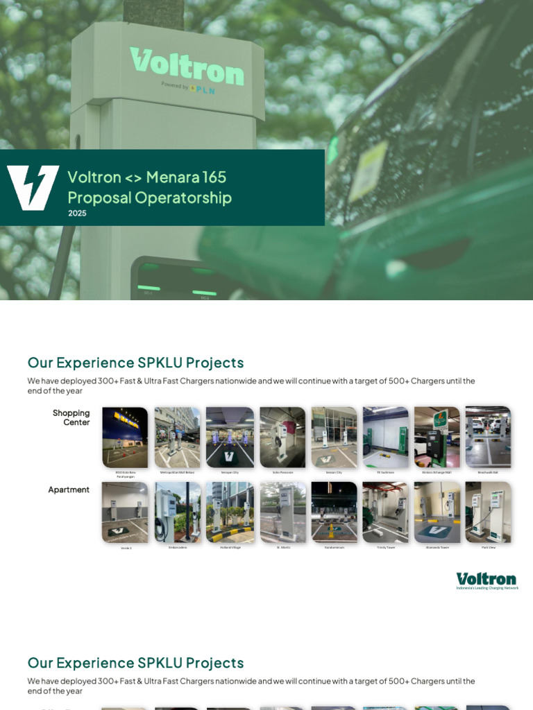 EV Charging Voltron Proposal - Menara 165 Rev02 | PDF