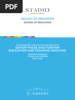 UJ PGCE 2024 Information Booklet | PDF | Academic Degree | Pedagogy