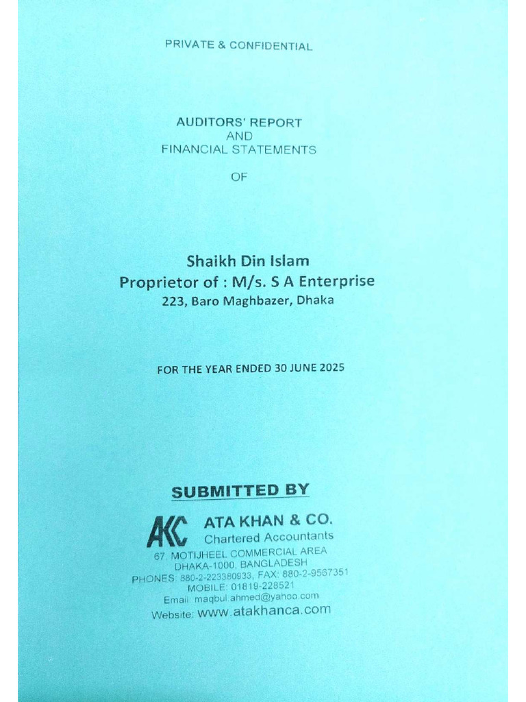 Audit Report SA 2025-26-Compressed | PDF