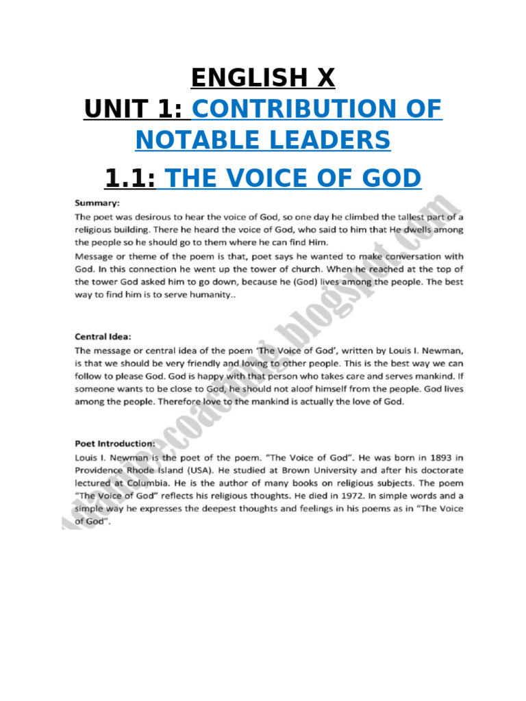 Chapter 1 Notes (English) | PDF