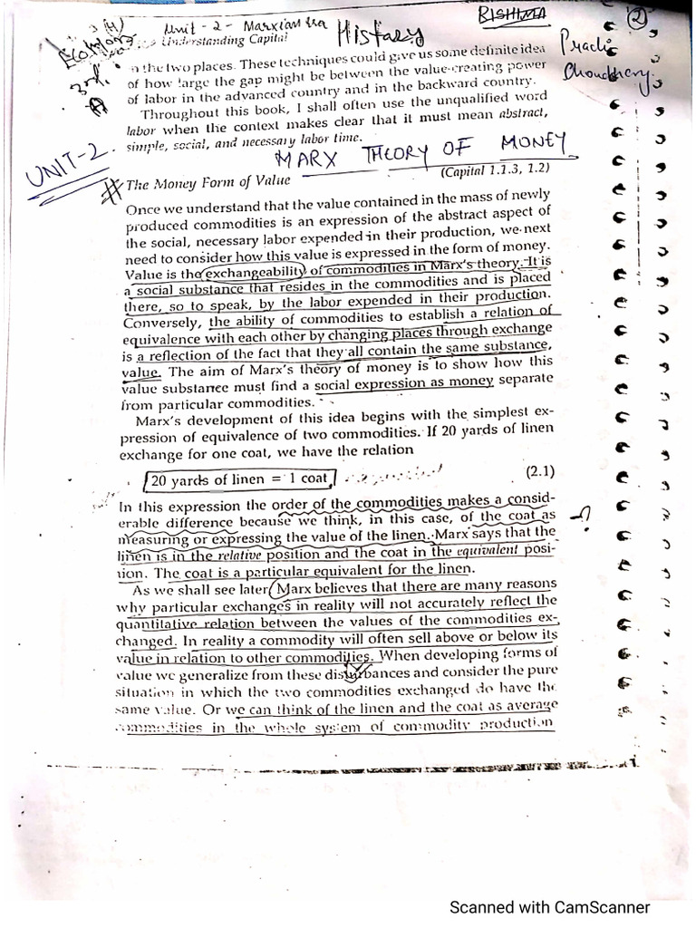 Marx's Theory of Money | PDF