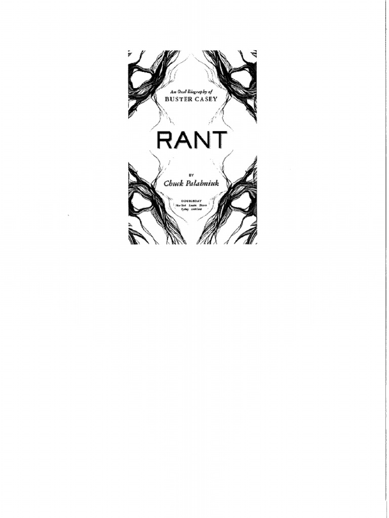 Rant - Chuck Palahniuk | PDF