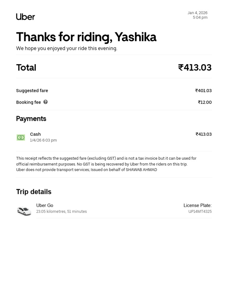 Expense Receipt Jan 4 2026 | PDF