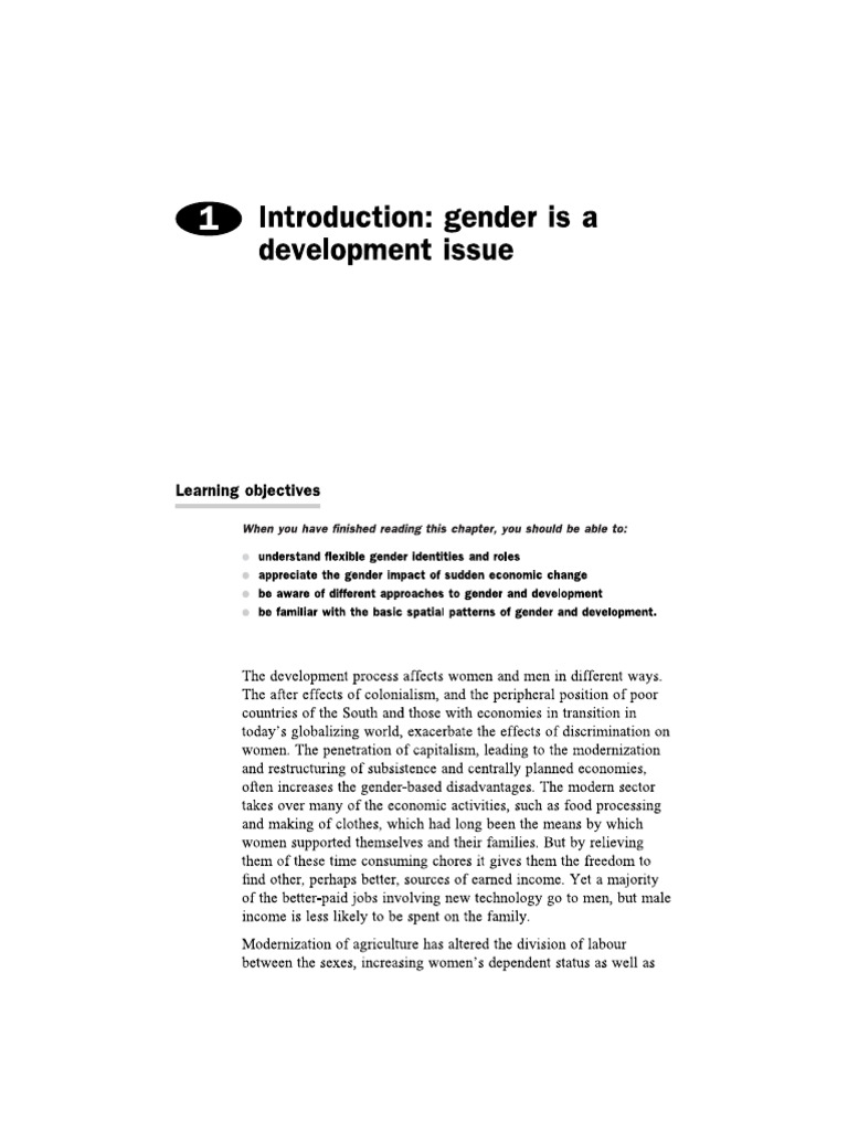 Gender Is A Development Issue | PDF