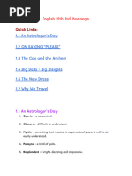 Shakespearean Language Reference Chart | PDF