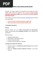 Understanding Diplomatic Relations & Missions | PDF | Consul ...