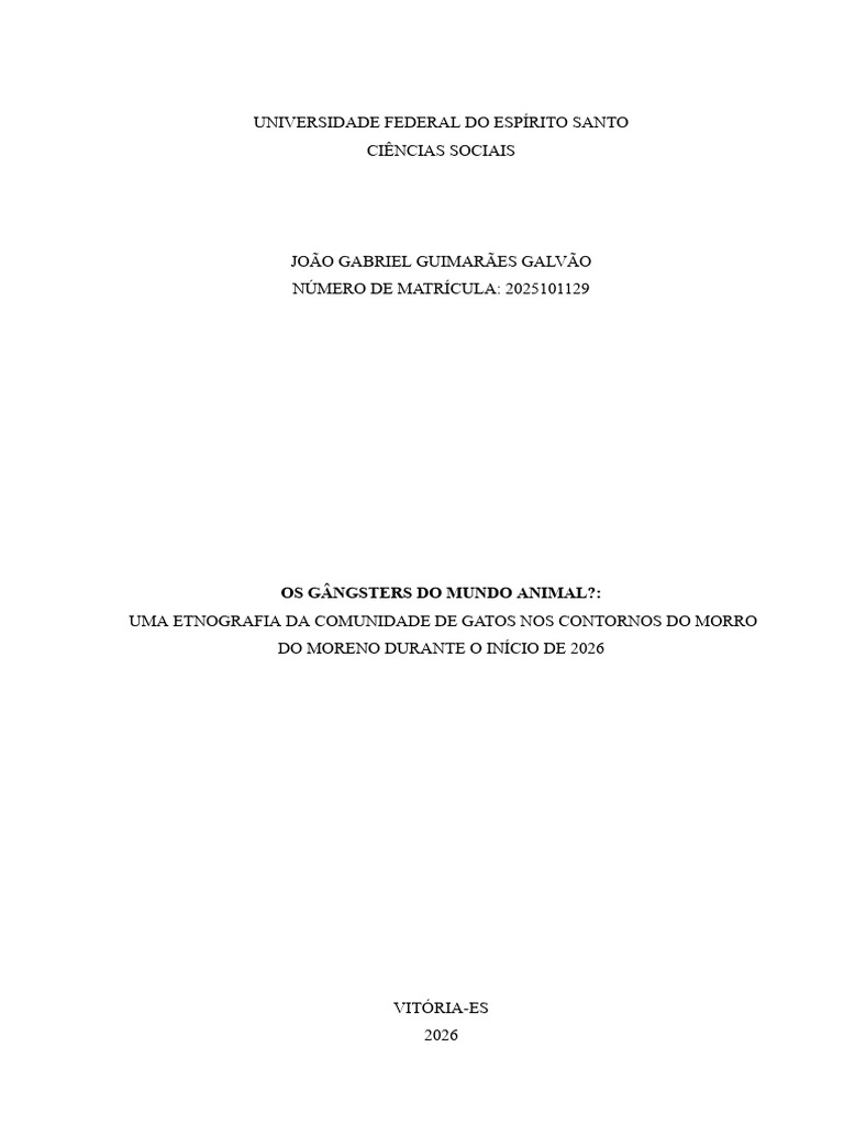 Os Gângsters Do Mundo Animal | PDF | Gatos | Etnografia