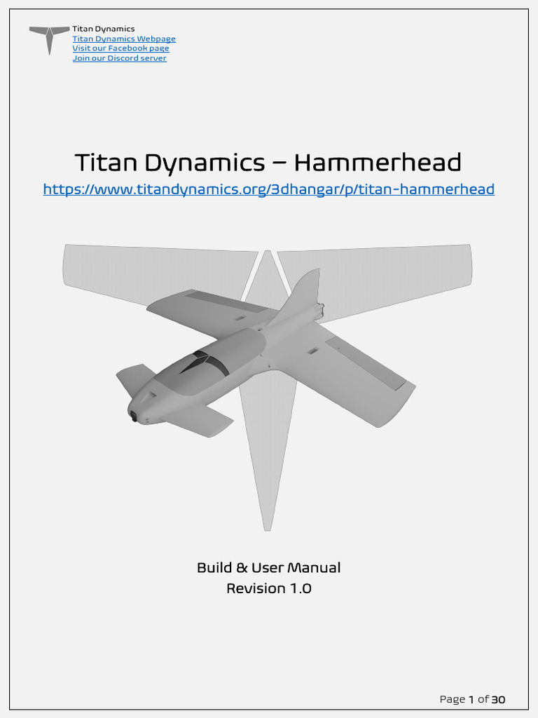 Hammerhead User Manual | PDF | Aircraft | Airfoil