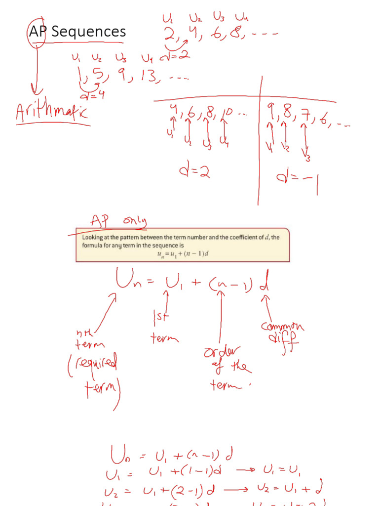 Aug 19 AP Sequences 1 | PDF