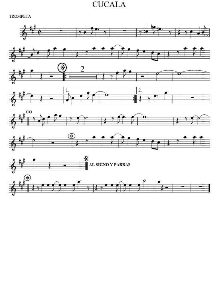 Cucala-celia Cruz - Trompeta | PDF
