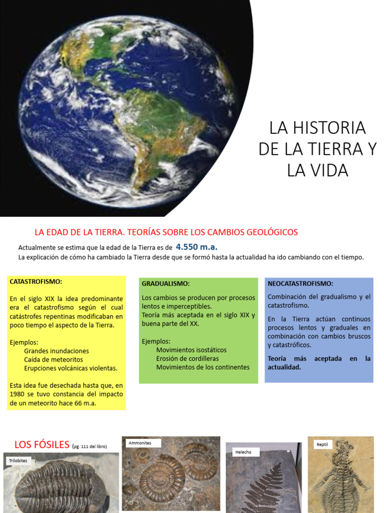 1 La Historia de La Tierra y La Vida | PDF | Estrato | Roca sedimentaria