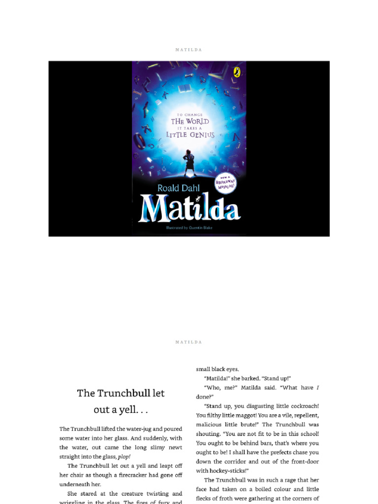 Matilda by Roald Dahl | PDF