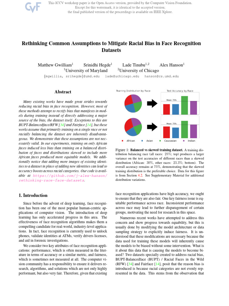 Gwilliam Rethinking Common Assumptions To Mitigate Racial Bias in Face ...