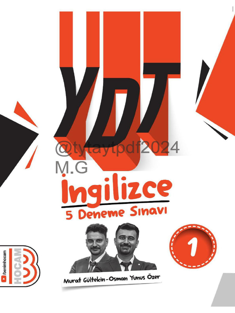 Beni̇m Hocam Ydt 5'li̇ Deneme 2024 | PDF