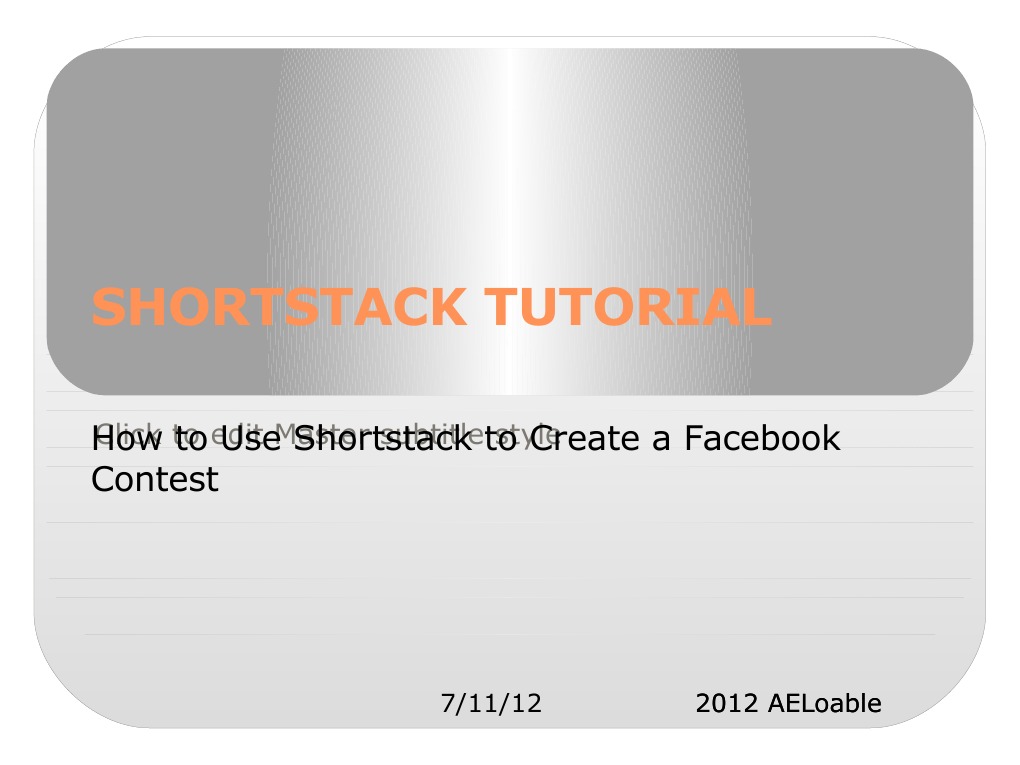 Shortstack Tutorial: How To Use Shortstack To Create A Facebook Contest ...