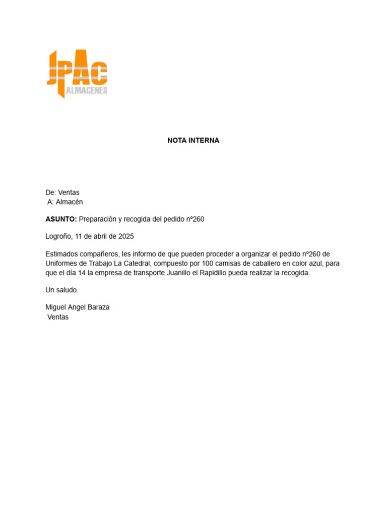 Nota Interna (2) | PDF
