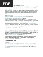 Longest Word: Titin's 189,819 Letters | PDF | Lexicography | Lexicology