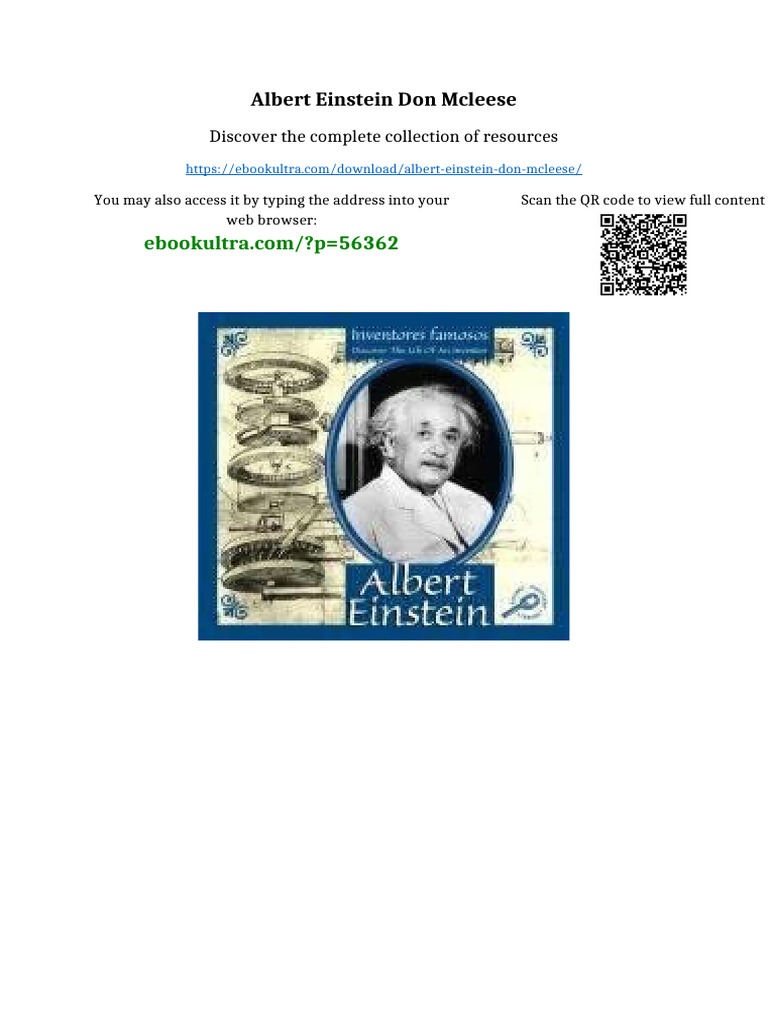 Albert Einstein Don Mcleese Updated 2025 | PDF