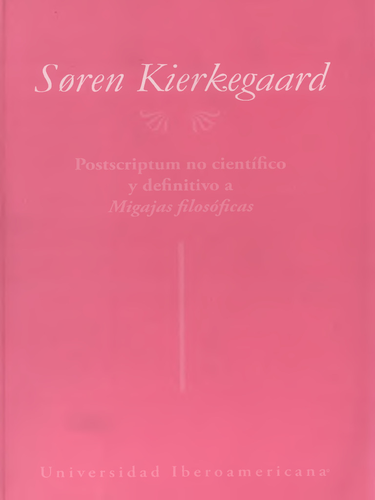 Post Scritum No Científico y Definitivo A Migajas Filósóficas | PDF ...