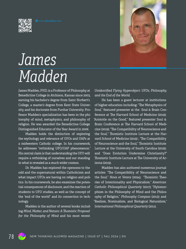 Interview with James Madden: CONFESSIONS OF A CATHOLIC PROF | PDF ...