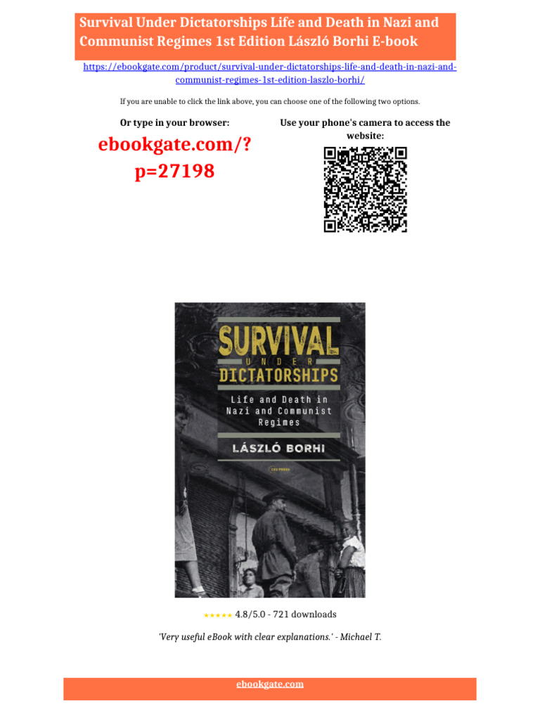 Survival Under Dictatorships Life and Death in Nazi and Communist ...
