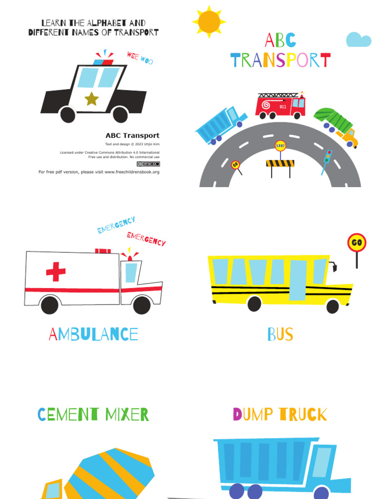 ABC Transport Print | PDF