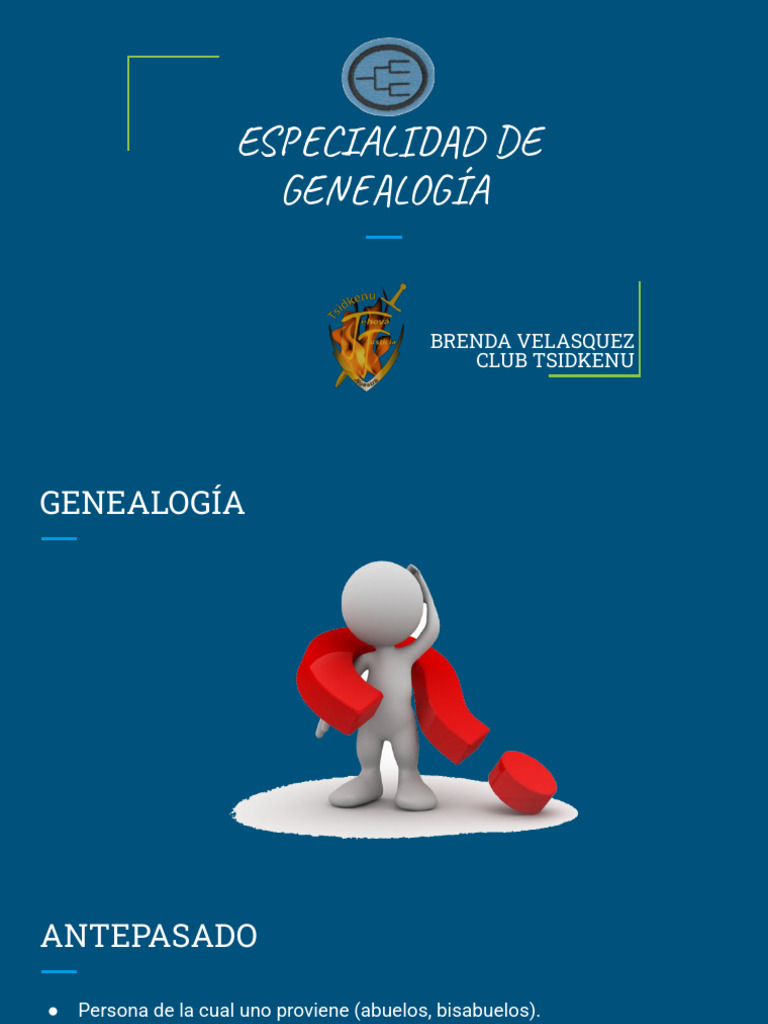 Presentación Especialidad de Genealogia | PDF | Genealogía