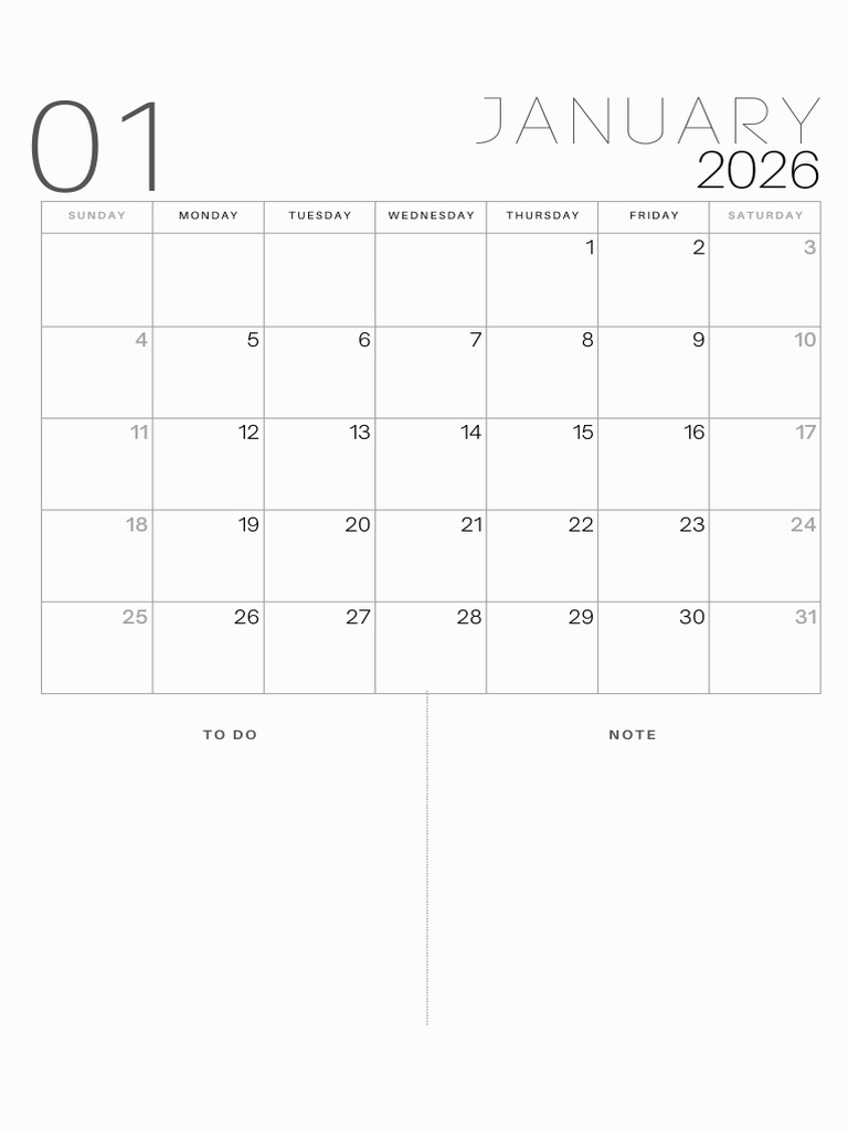 Black and White Minimalist Lines Daily Planner | PDF