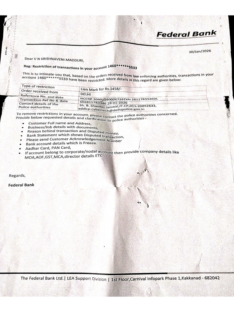 Bank Letter | PDF