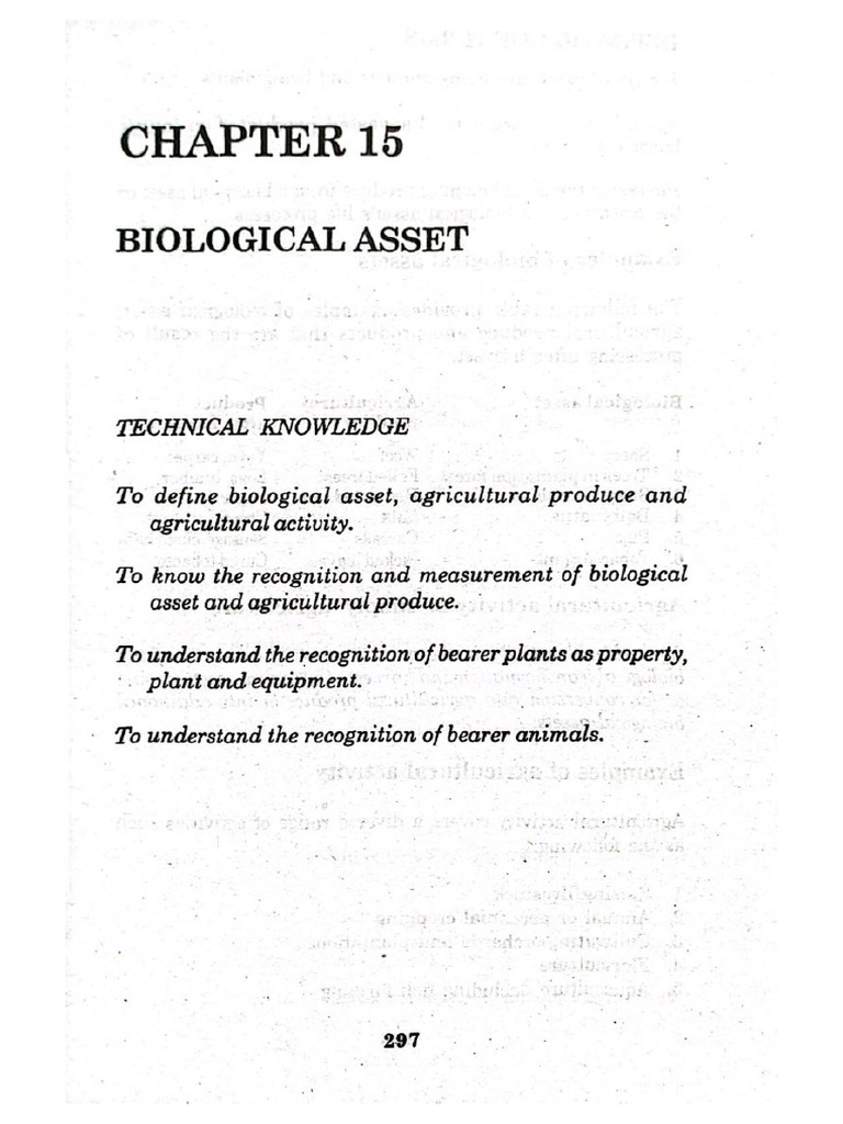 Chap 15 Biological Assets | PDF