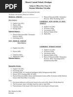 Grade 10 Subject Stream Selection Guide | PDF | Mathematics | Science