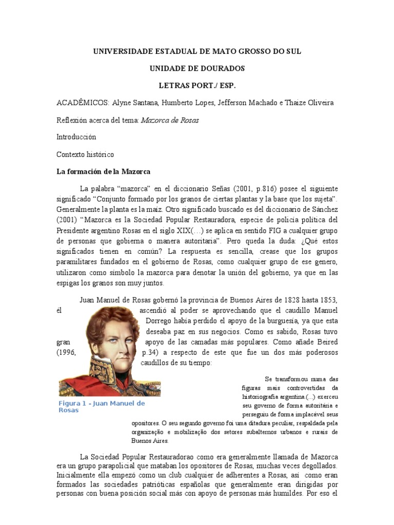 La Mazorca de Rosas | PDF | Política (general) | Agitación