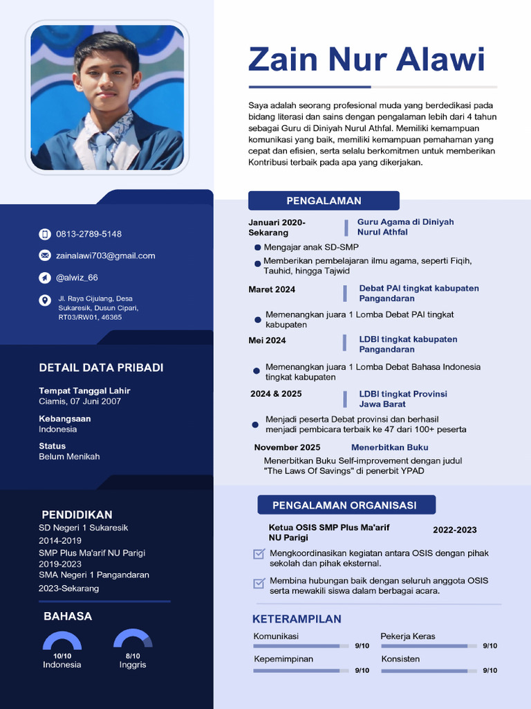 Zain Nur Alawi CV | PDF