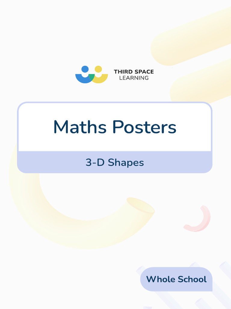 Maths Posters 3 D Shapes | PDF