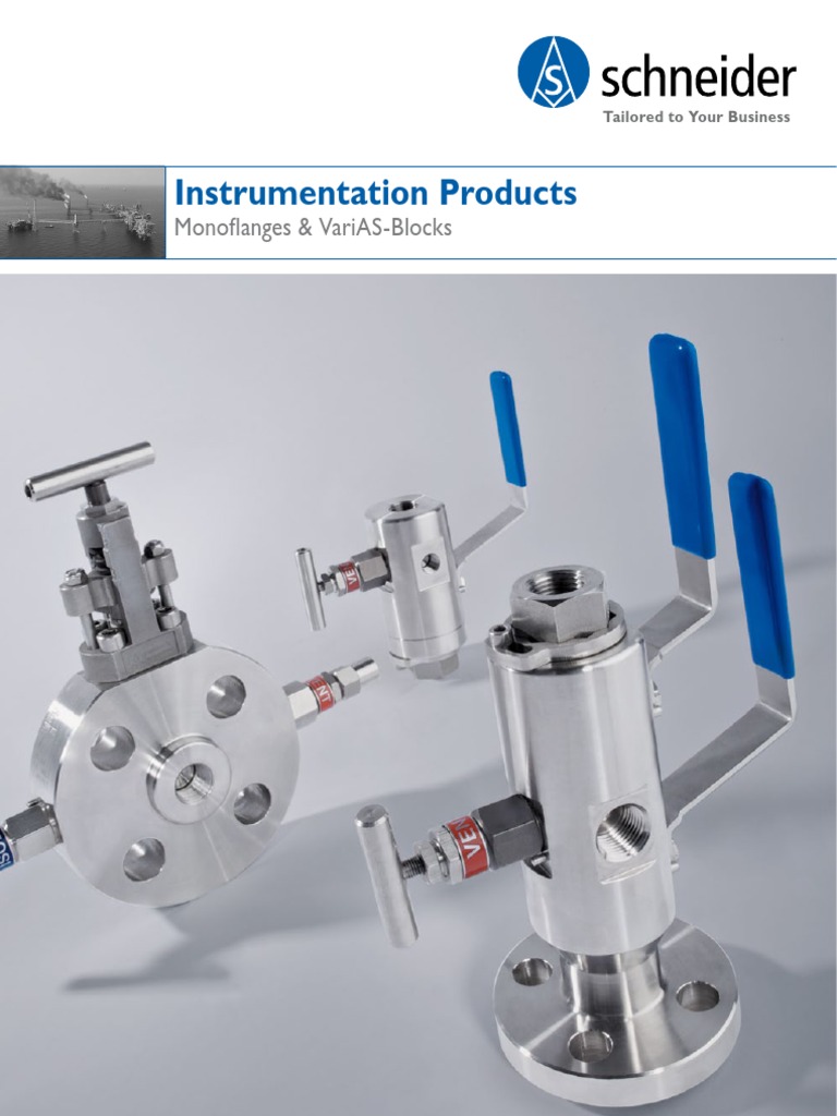 Monoflanges VariAS Blocks | PDF | Valve | Pipe (Fluid Conveyance)