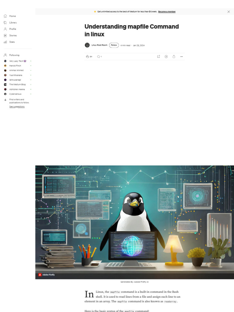 Understanding Mapfile Command in Linux - by Linux Root Room - Medium ...
