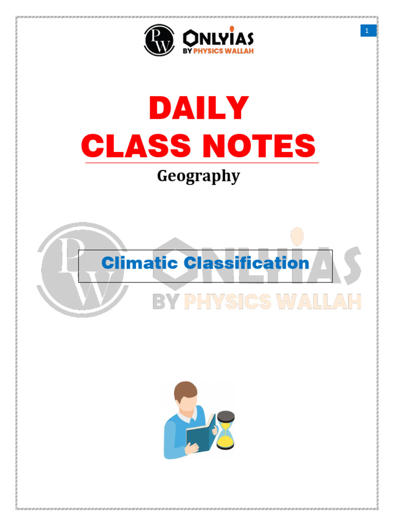 Geography - Climatic Classification - Daily Class Notes | PDF | Climate ...