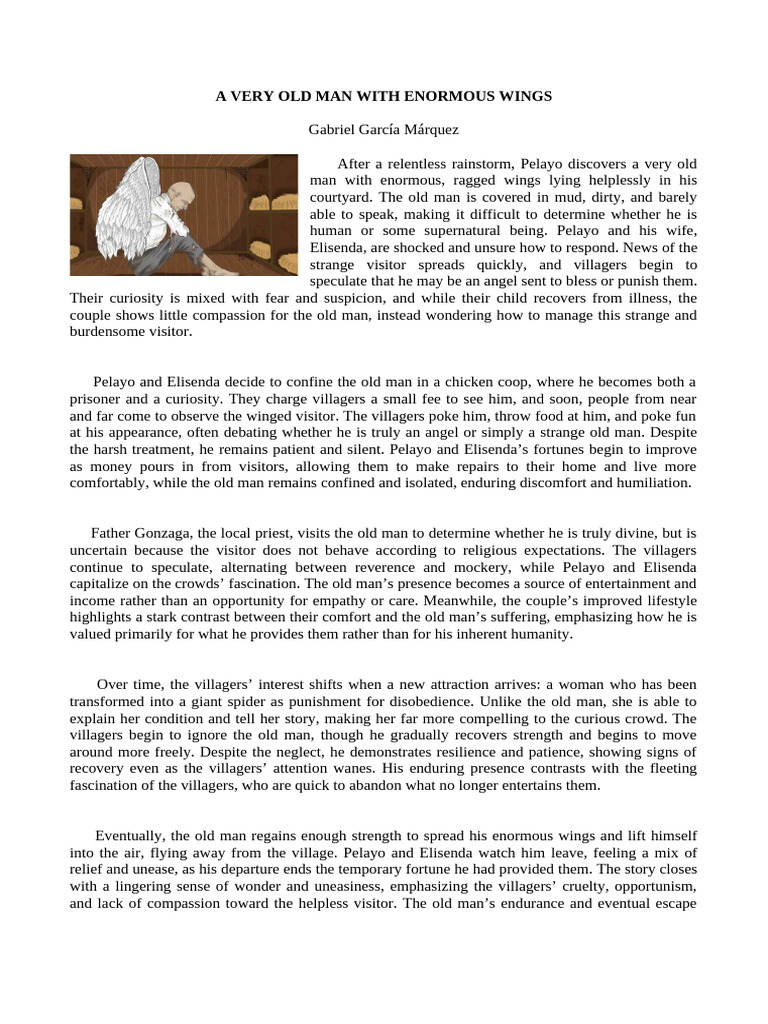 A Very Old Man With Enormous Wings | PDF