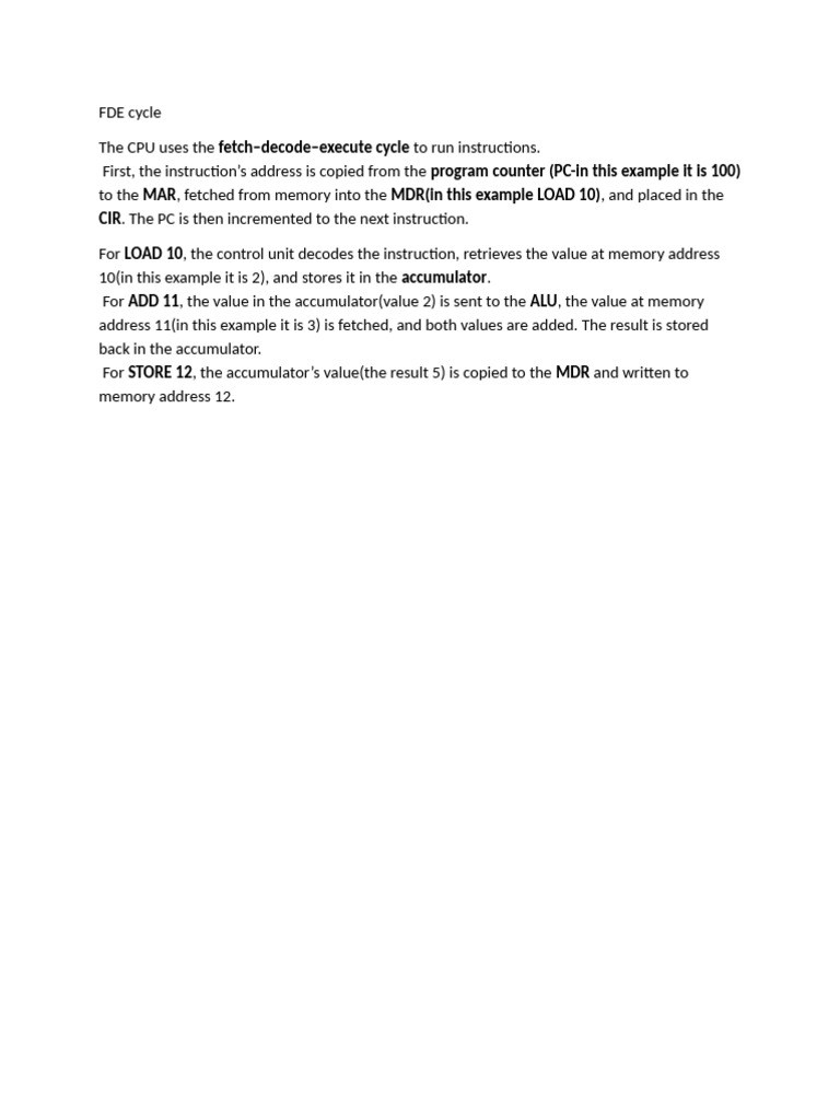 FDE Cycle | PDF