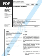 ABNT NBR 7195 Cores para Segurança | PDF | Cor | Radioatividade