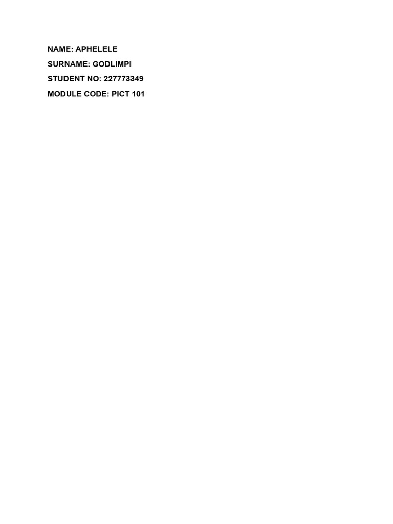 PICT 101 Reflection | PDF | Learning | Creativity