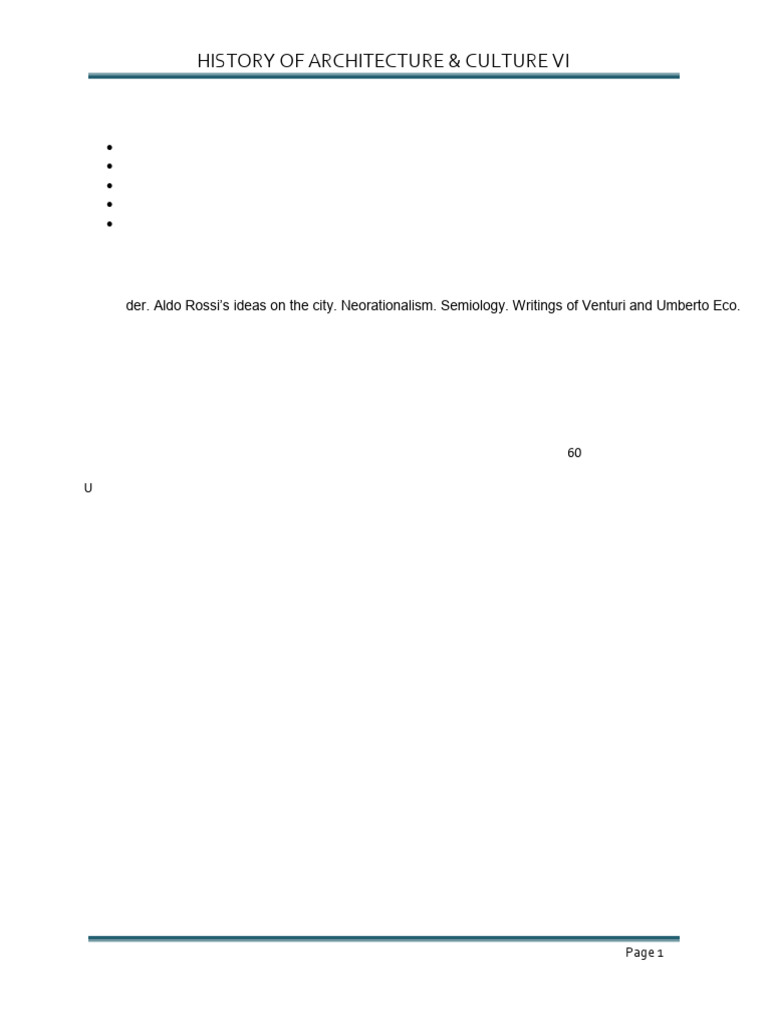UNITS 1 - 5 - Contemporary Architecture | PDF | Architectural Styles ...