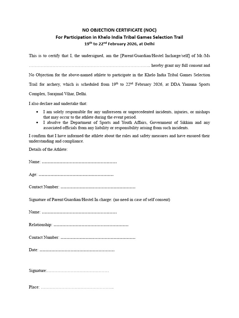 No Objection Certificate | PDF