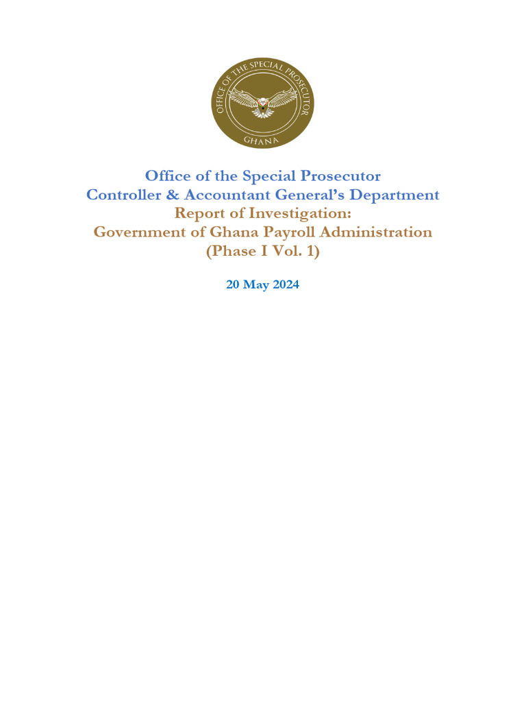 Government Payroll Administration - Phase I Vol 1 | PDF