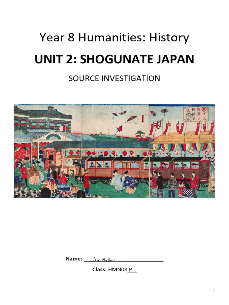 UNIT+4+ +Source+Investigation+Research+Booklet | PDF | Shogun