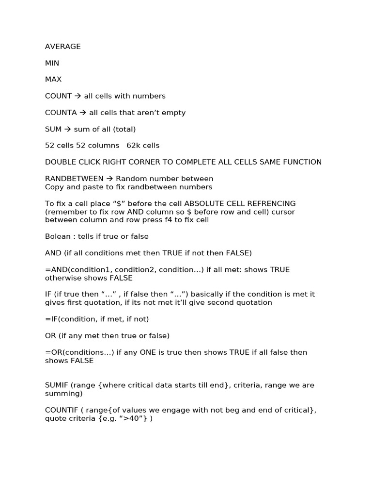 Excel | PDF