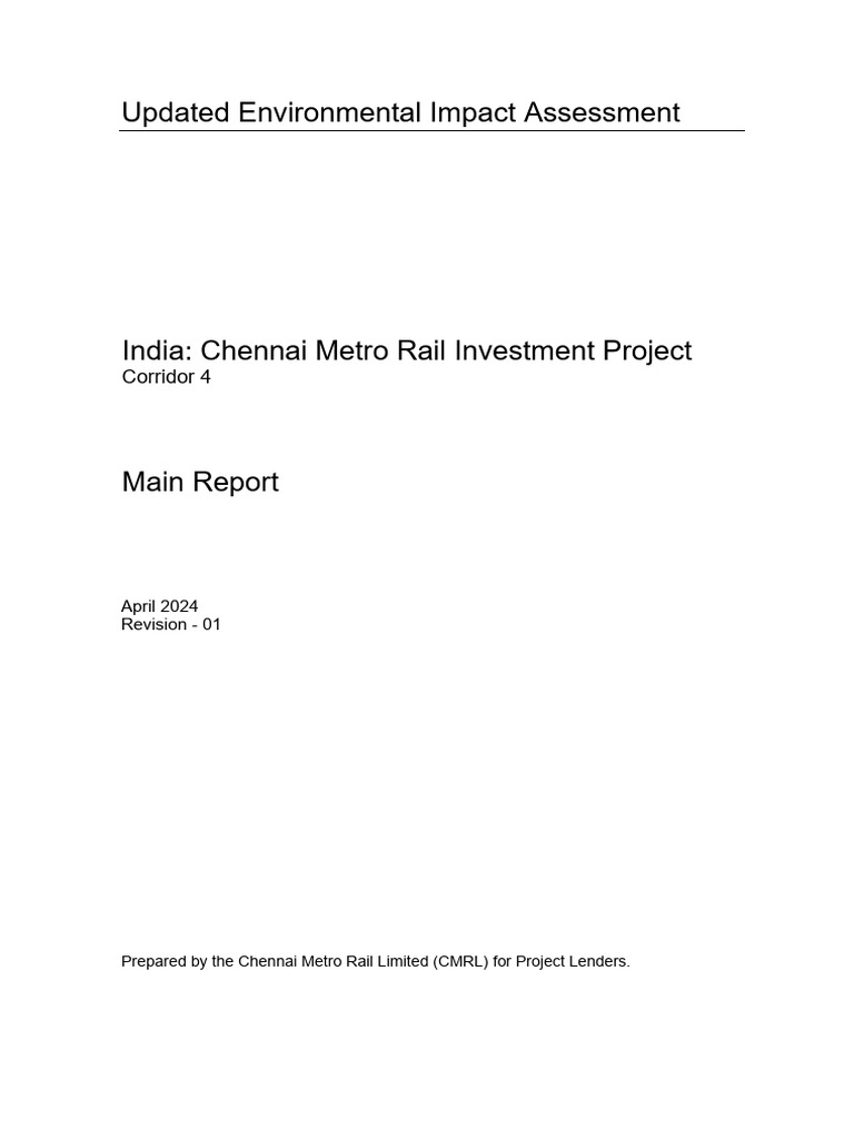 Updated Environmental Impact Assessment Report For CMRL Phase II ...
